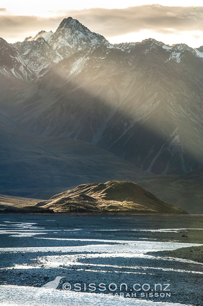 New Zealand Landscape Image | The Rangitata River & Mountains ...